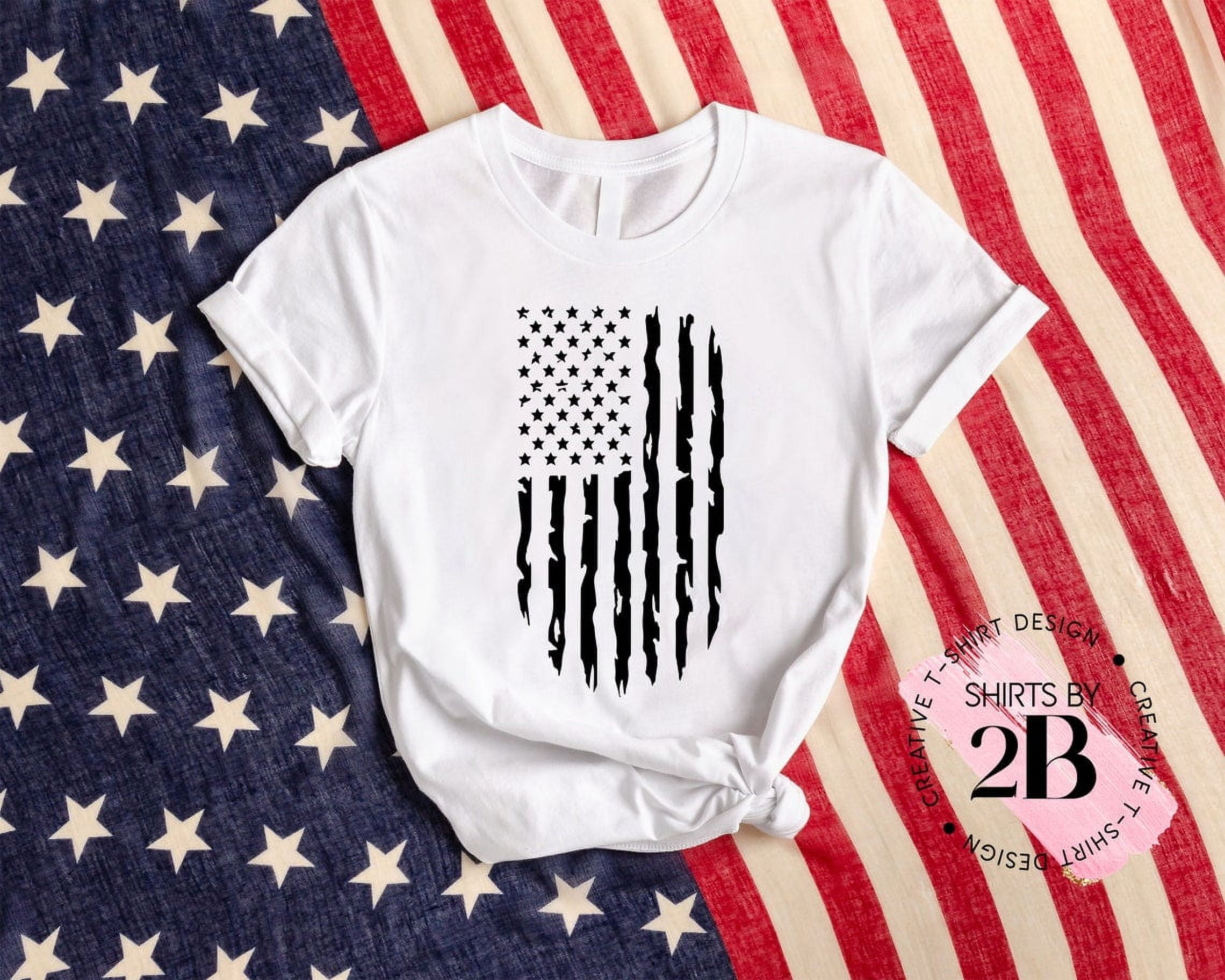 Distressed Usa Flag Shirt, American Shirt, Usa Flag Distressed Shirt ...