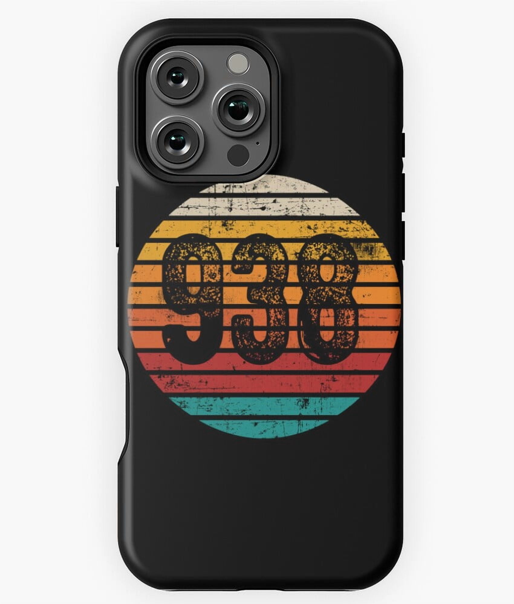 Distressed Vintage Sunset 938 Area Code Phone Case for iPhone 16 15 14 ...