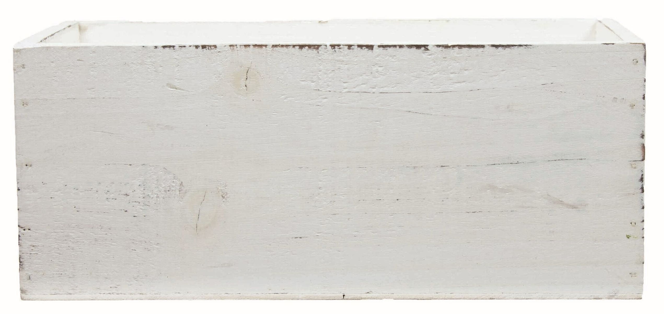 Distressed White Rectangular Crate - Walmart.com