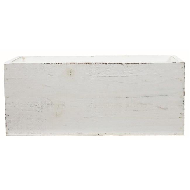 Distressed White Rectangular Crate - Walmart.com