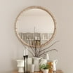 Brogan Distressed Wood Slat Wall Mirror Multi-Colored 43" x 26" by ...