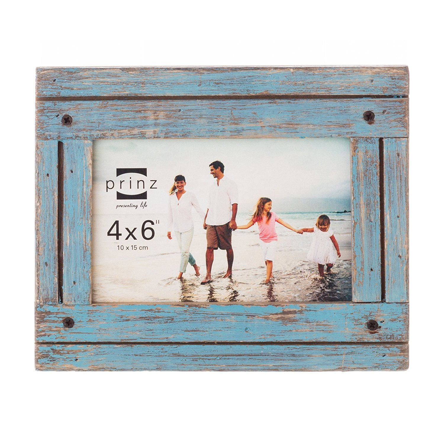 Distressed Wooden Photo Frame for 4x6 Pictures, Tabletop or Wall ...