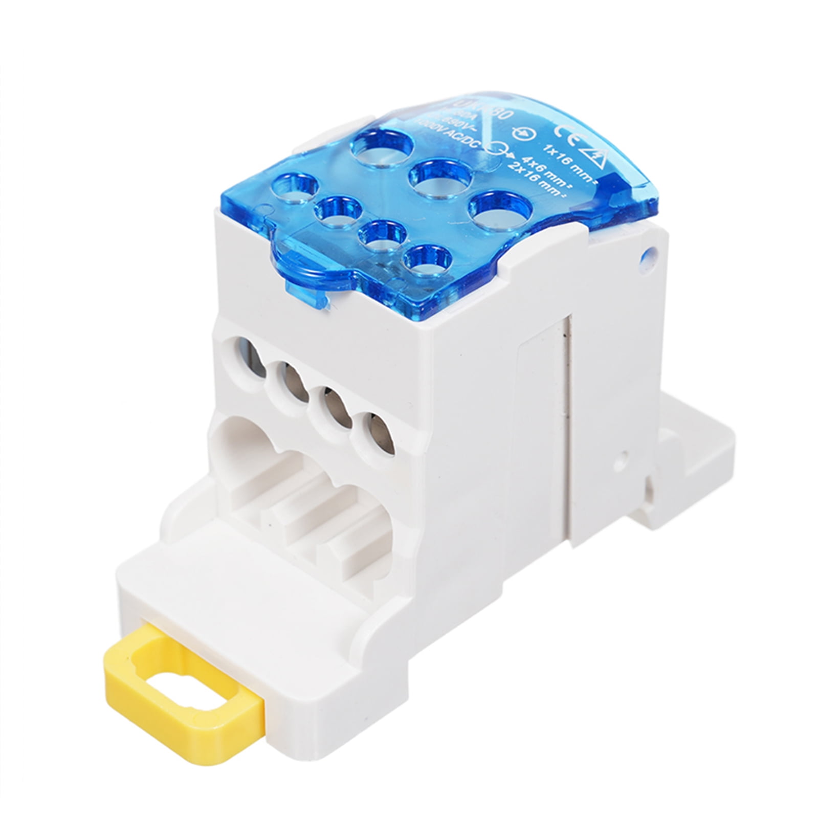 Distribution 1 Pack 6 Positions Screw Terminal Strip Blocks With Cover ...