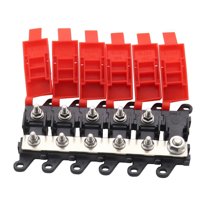 Distribution Block 1 in 3/4/5/6 Out Fork Bolt Fuse Holder 200A Multi ...