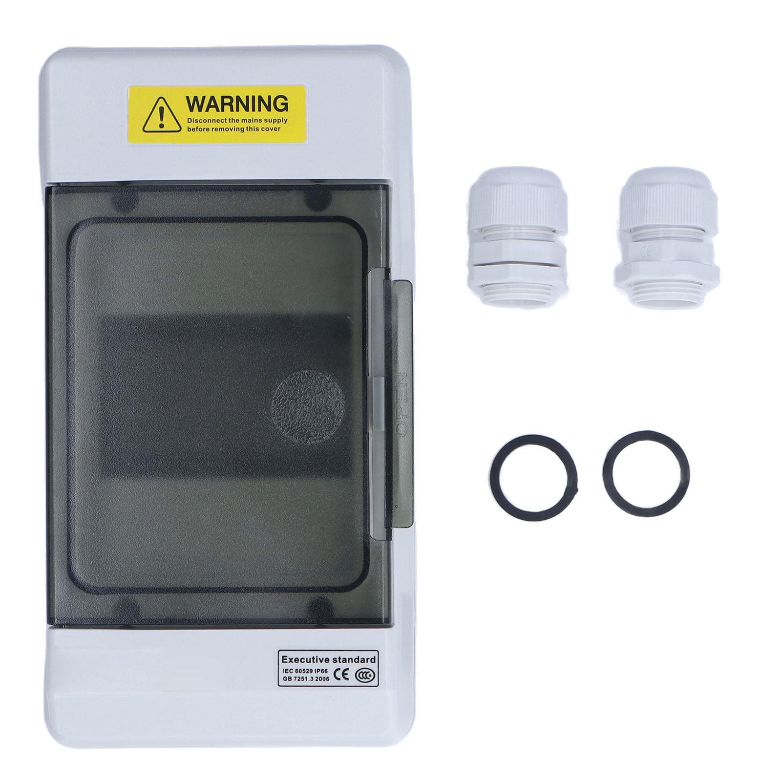 Distribution Box Waterproof 4 Way Plastic Junction Case Transparent ...