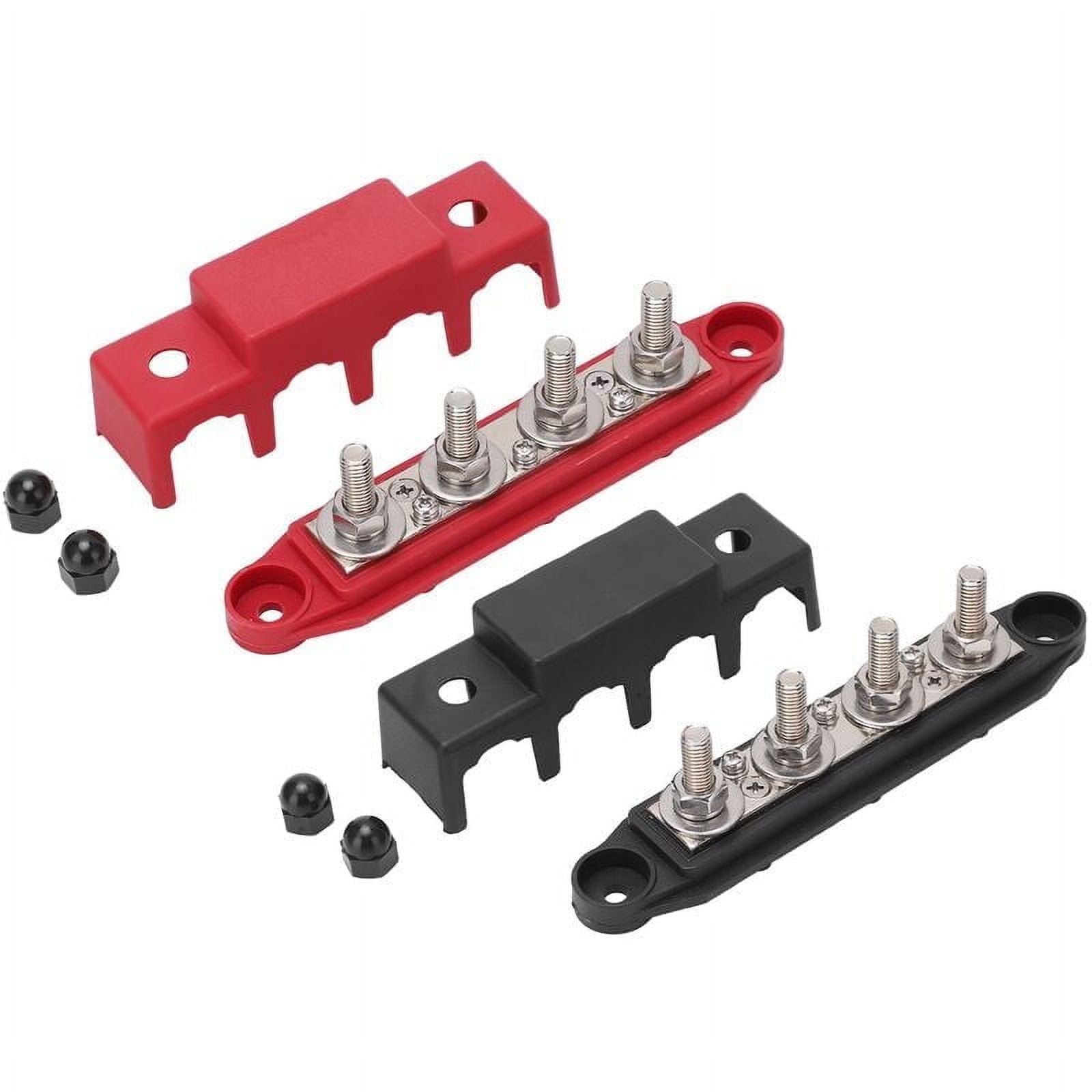 Distribution Connection Blocks, Pair of Red Black Power Distribution ...