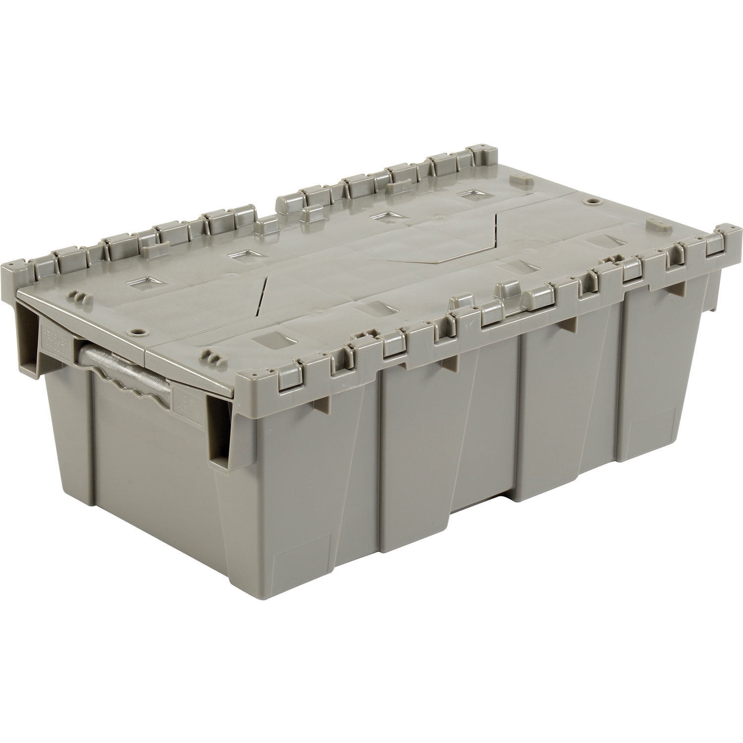 Global Industrial Plastic Attached Lid Shipping & Storage Container 19 ...