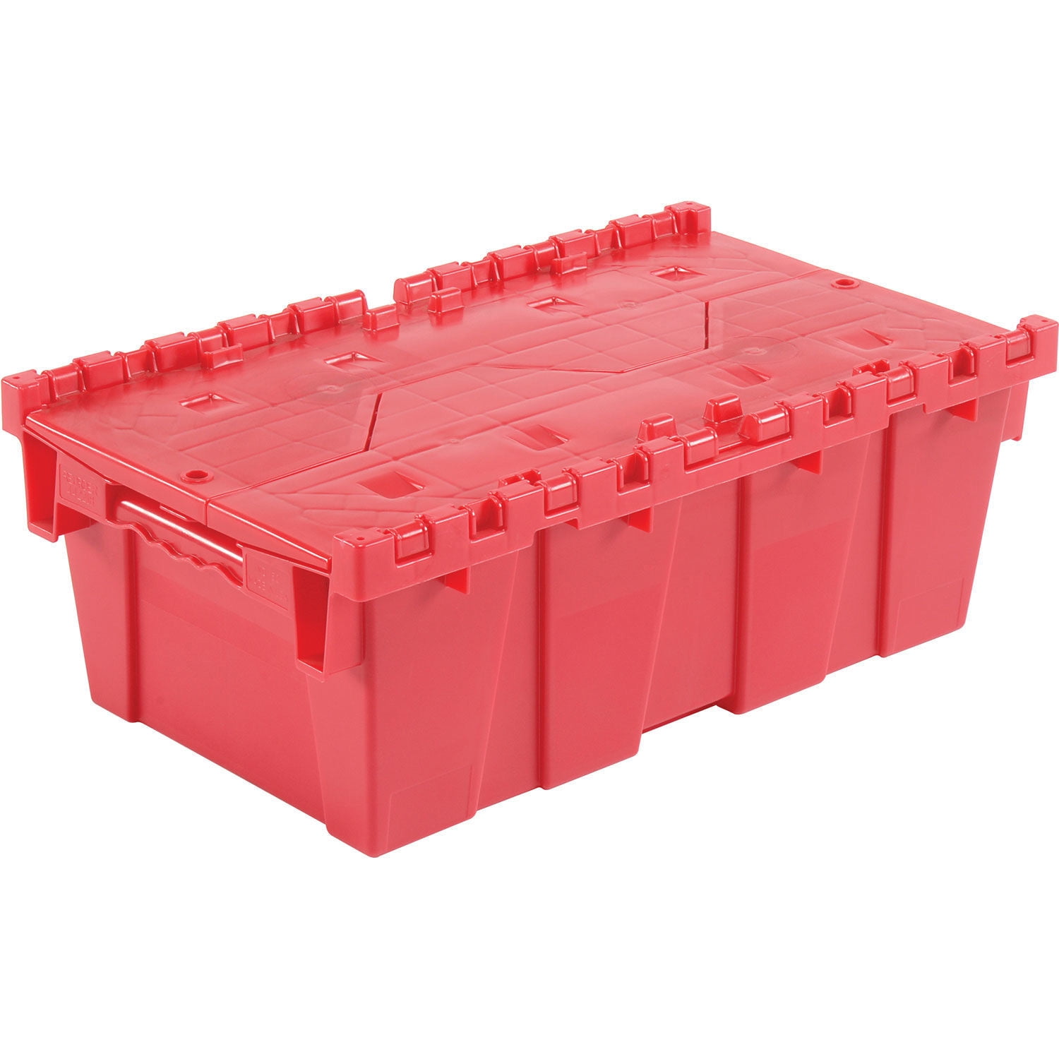 Global Industrial Plastic Attached Lid Shipping & Storage Container 19 ...