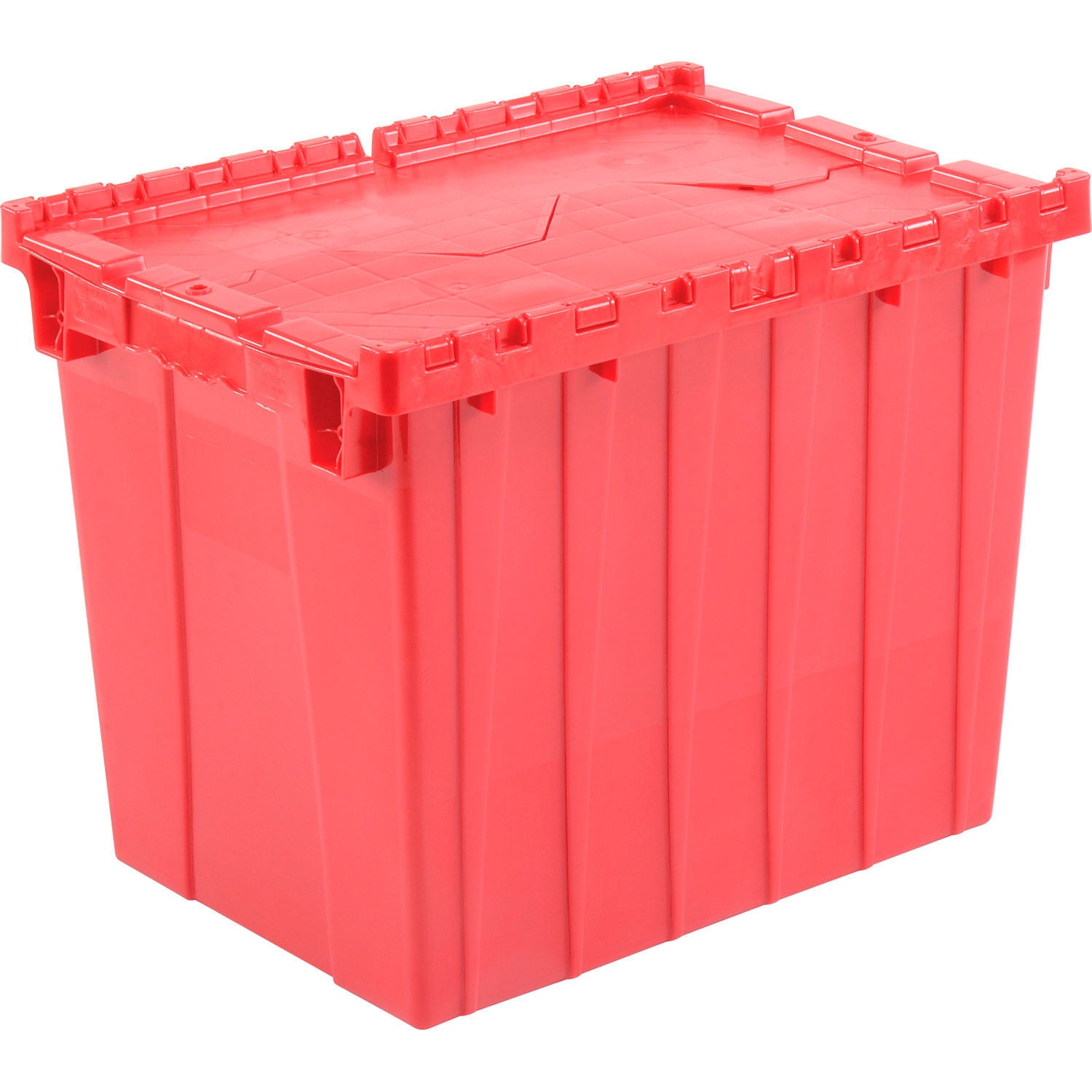 Global Industrial Plastic Attached Lid Shipping & Storage Container 21 ...