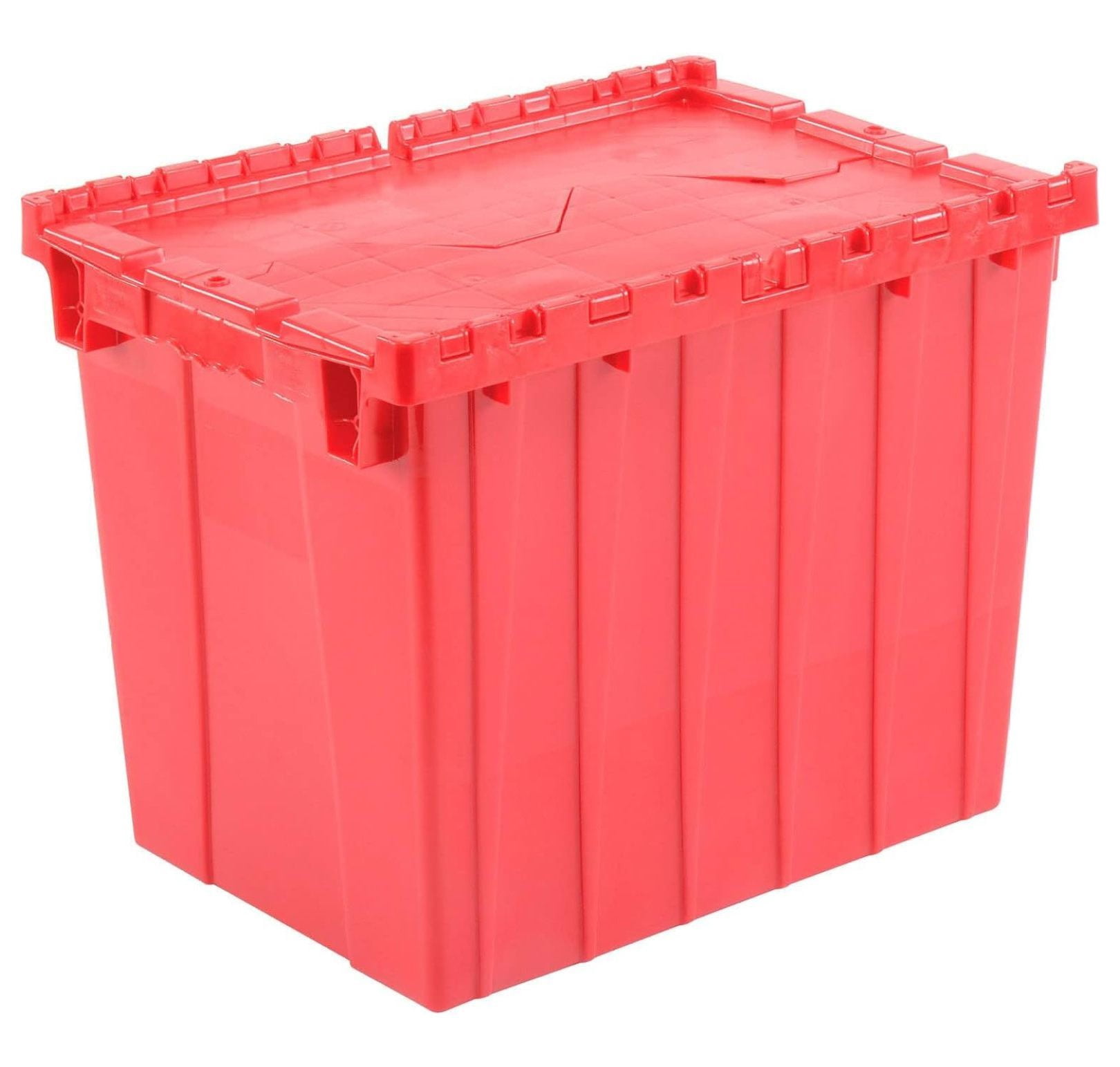 Distribution Container With Hinged Lid 21-7/8x15-1/4x17-1/4 Red ...