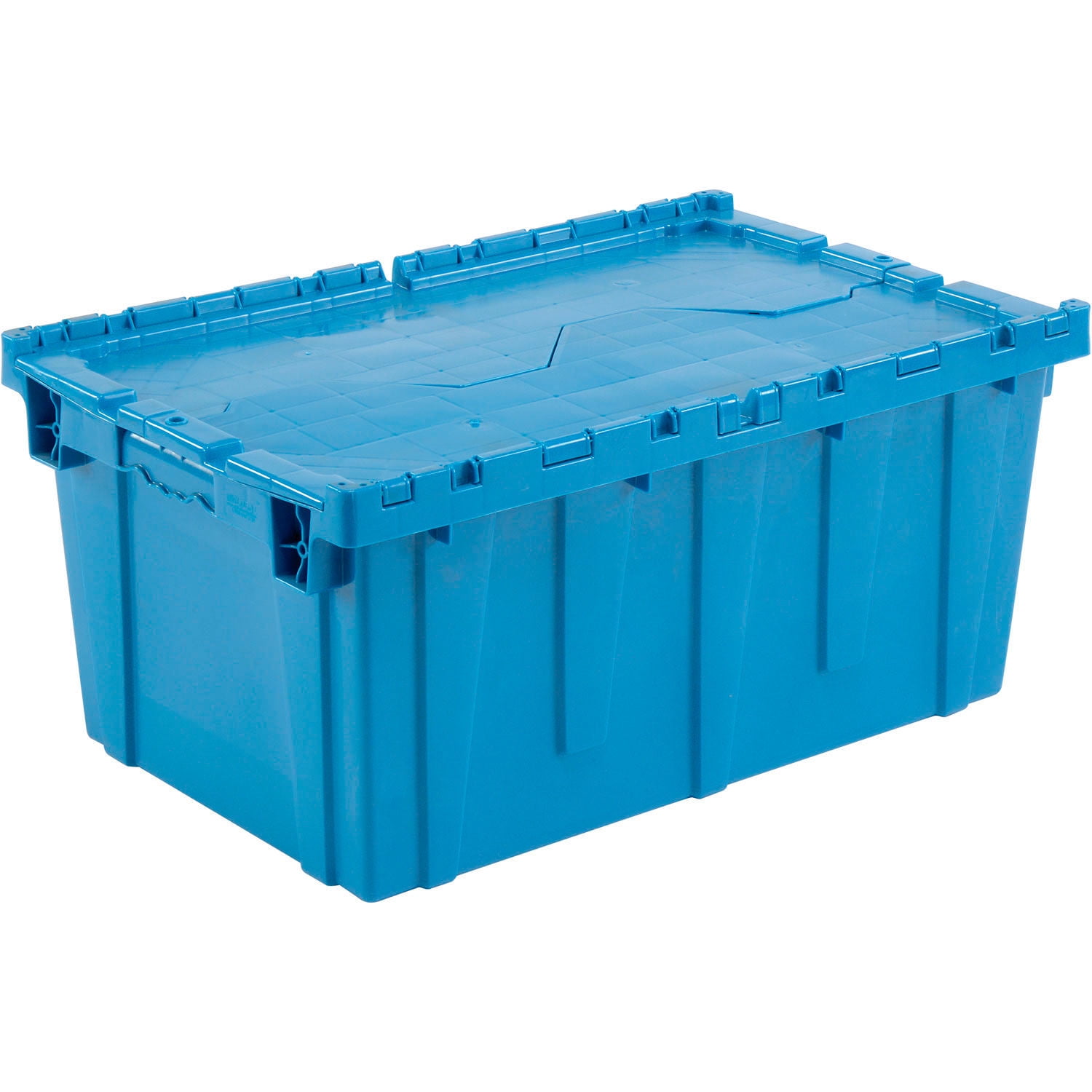 Global Industrial Plastic Attached Lid Shipping & Storage Container 27 ...