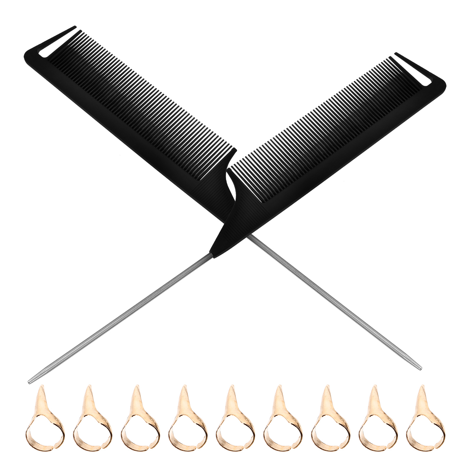 Yueyihe Distribution Ring Steel Needle Comb Parting Hair Cutting Tool ...