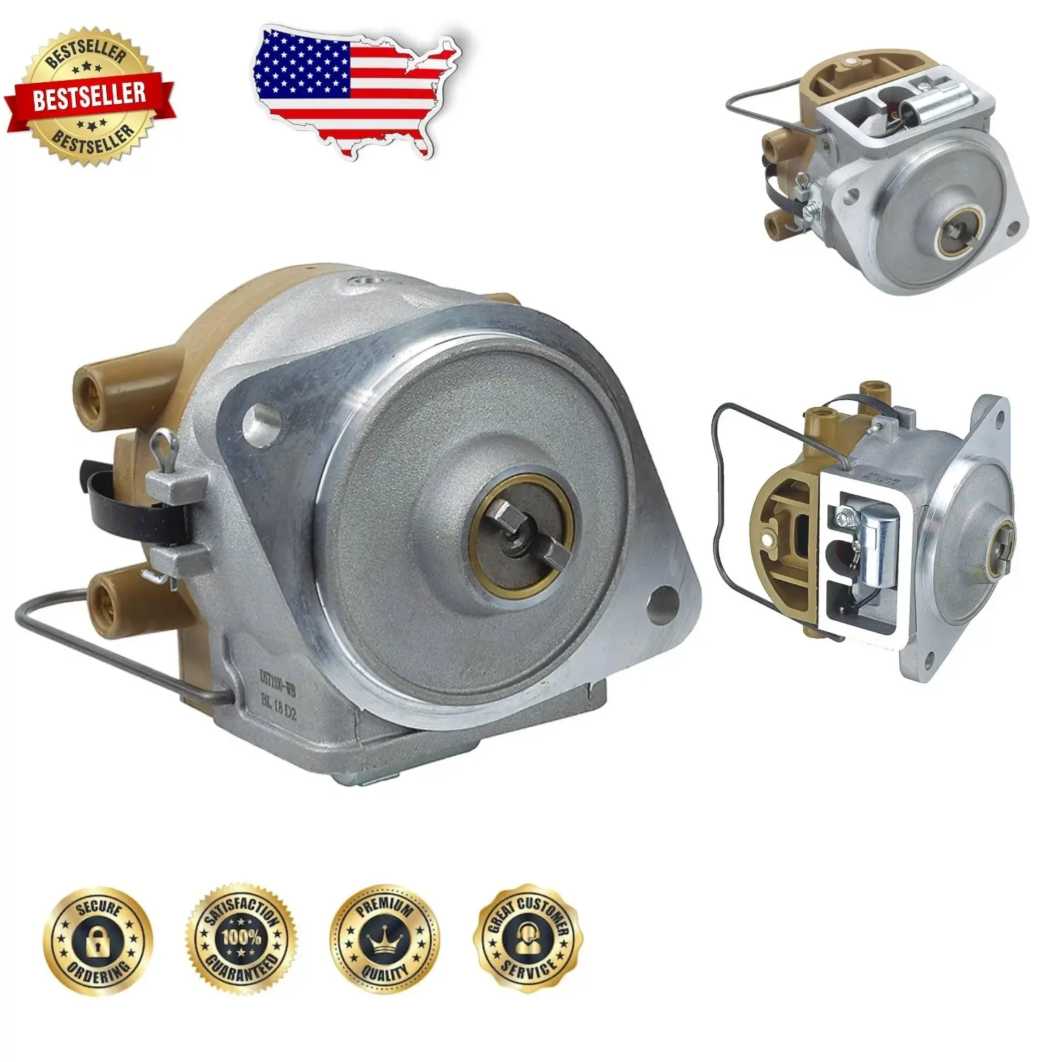 Distributor Assembly with 12V Ignition Coil for Ford 8N 9N 2N Tractors ...