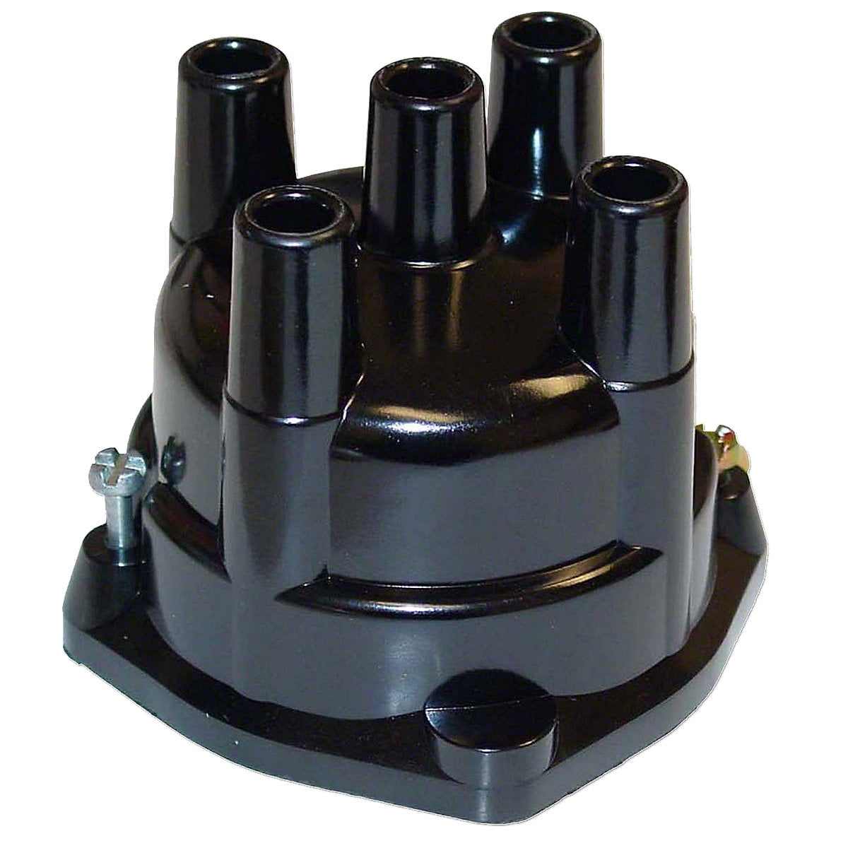 Distributor Cap (4-cyl.) (For LATE Delco Distributor w/ screw held cap ...