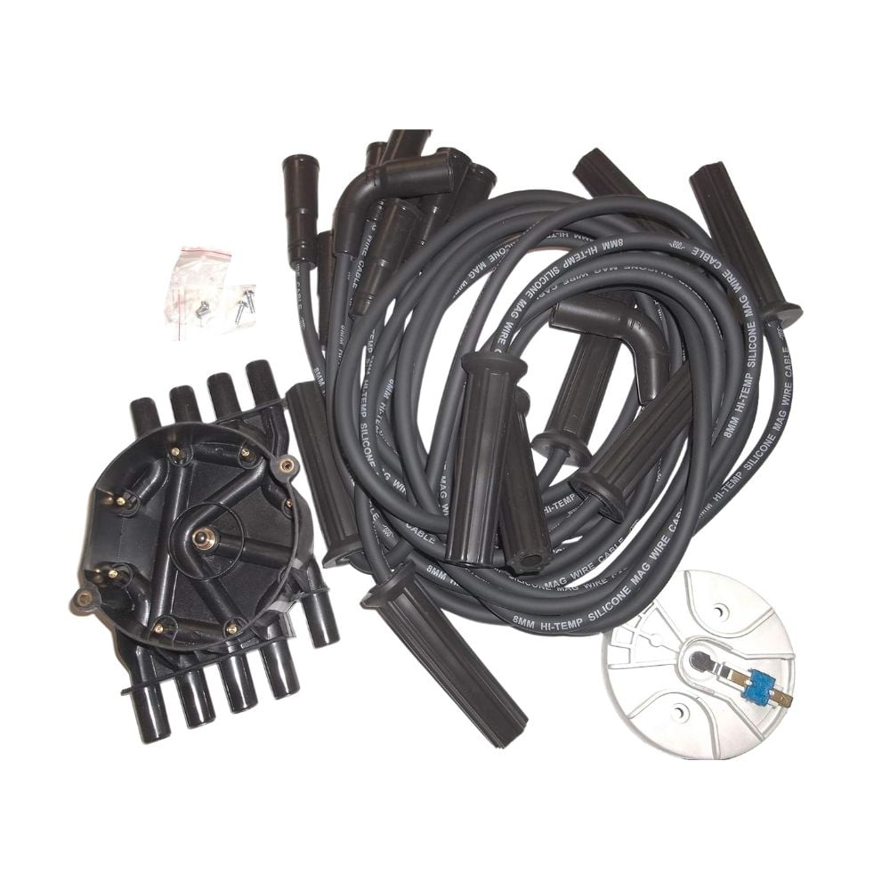 Distributor Cap, Rotor, Spark Plug Wires Tune Up Kit for Mercruiser 5.0 ...