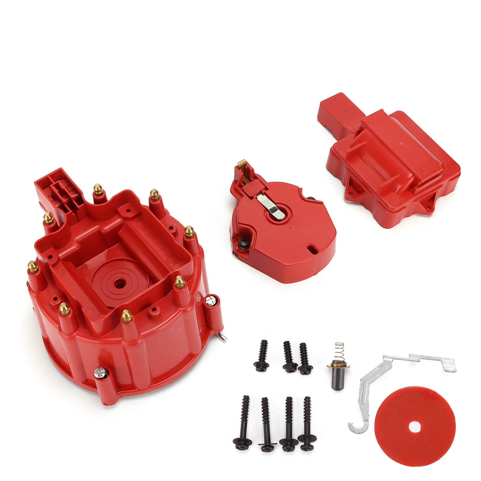 Distributor Cap with Coil Rotor Red Replacement for Chevy V8 265 283 ...
