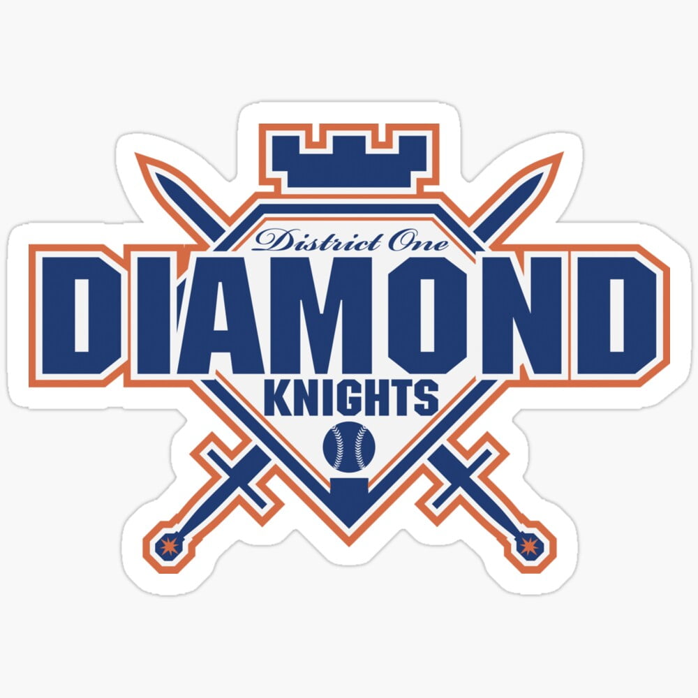 District 1 Diamond Knights Sticker Phone Decal Water Bottle Stickers ...