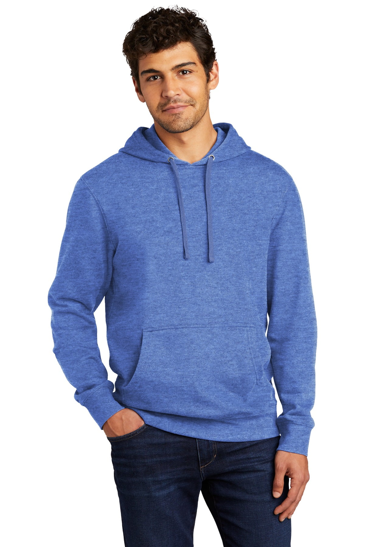 District ® V.I.T. ™ Fleece Hoodie DT6100 - Royal Frost Size M - Walmart.com