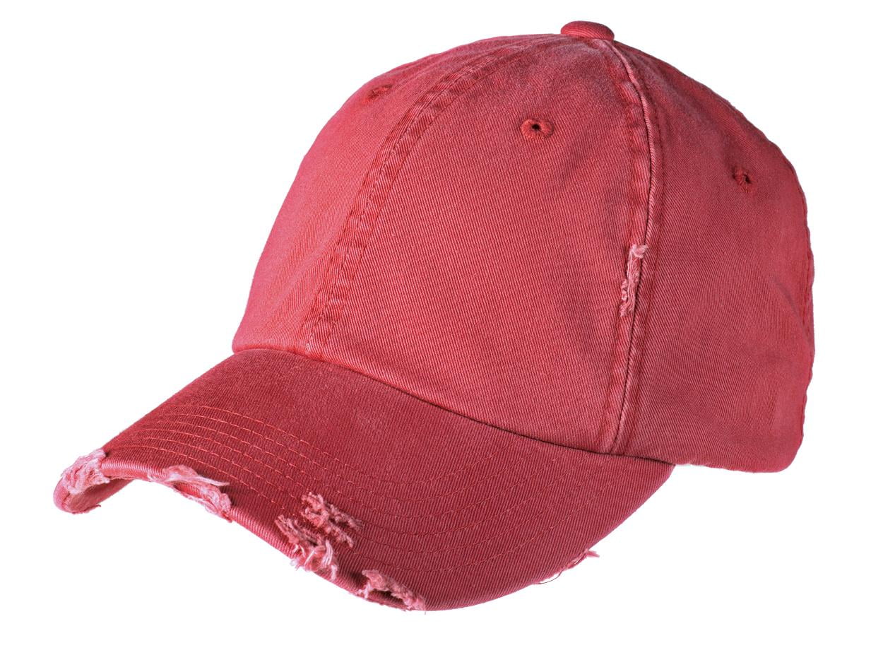 District Adult Unisex Regular Plain Cap Dashing Red One Size Fits All ...