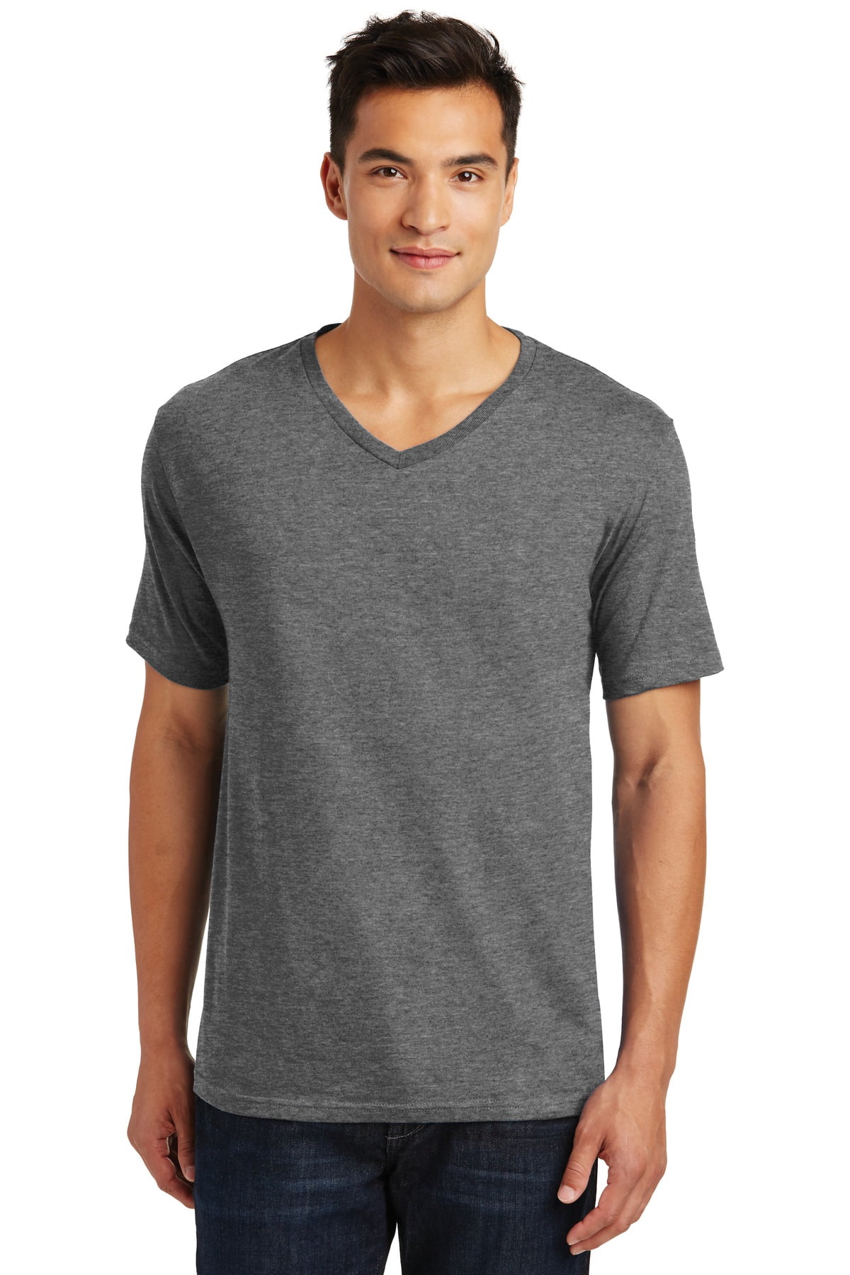 District Made DT1170 Tshirt Mens Perfect Weight V-Neck Tee - Walmart.com
