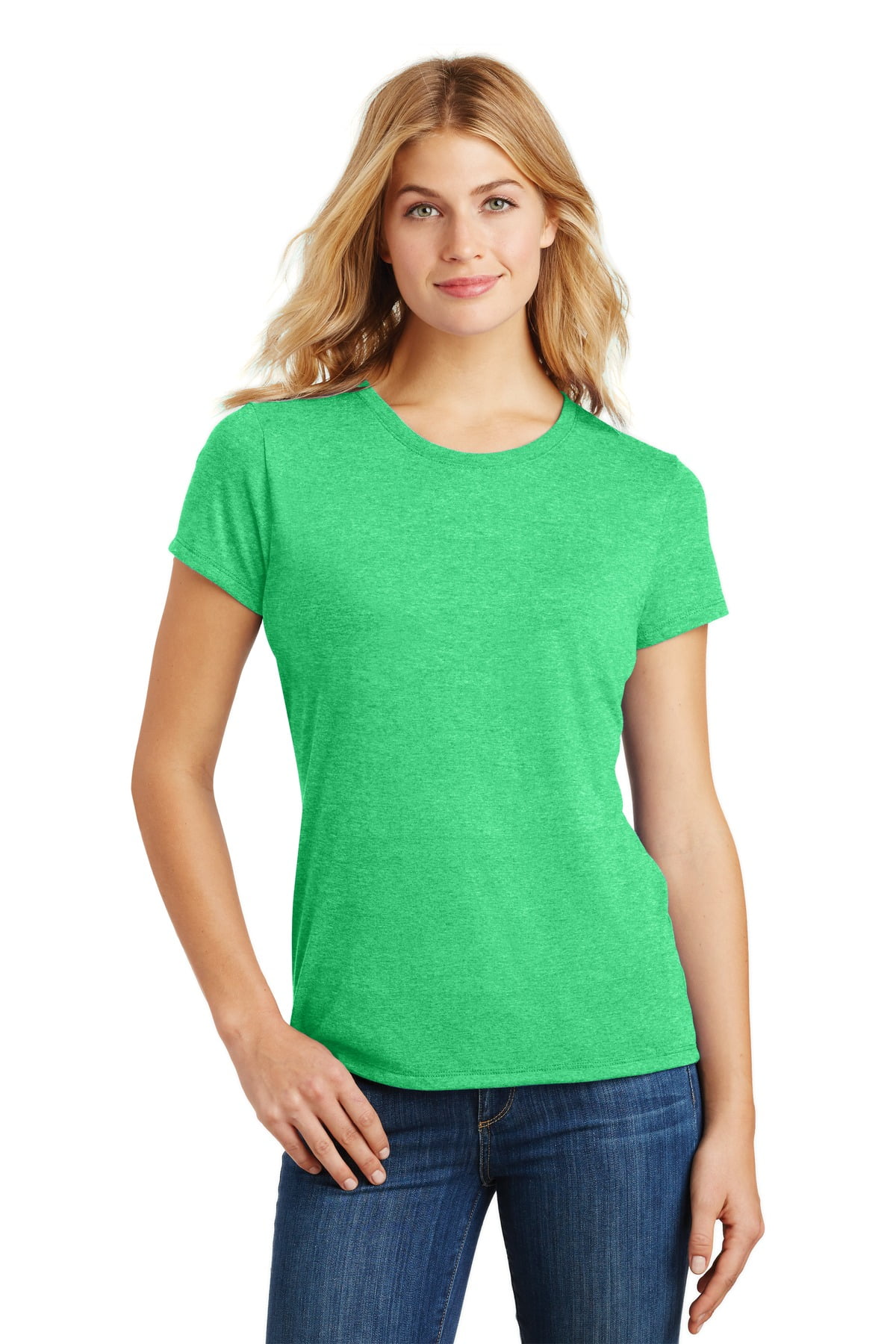 District Made Ladies Perfect Tri Crew Tee-3XL (Green Frost) - Walmart.com
