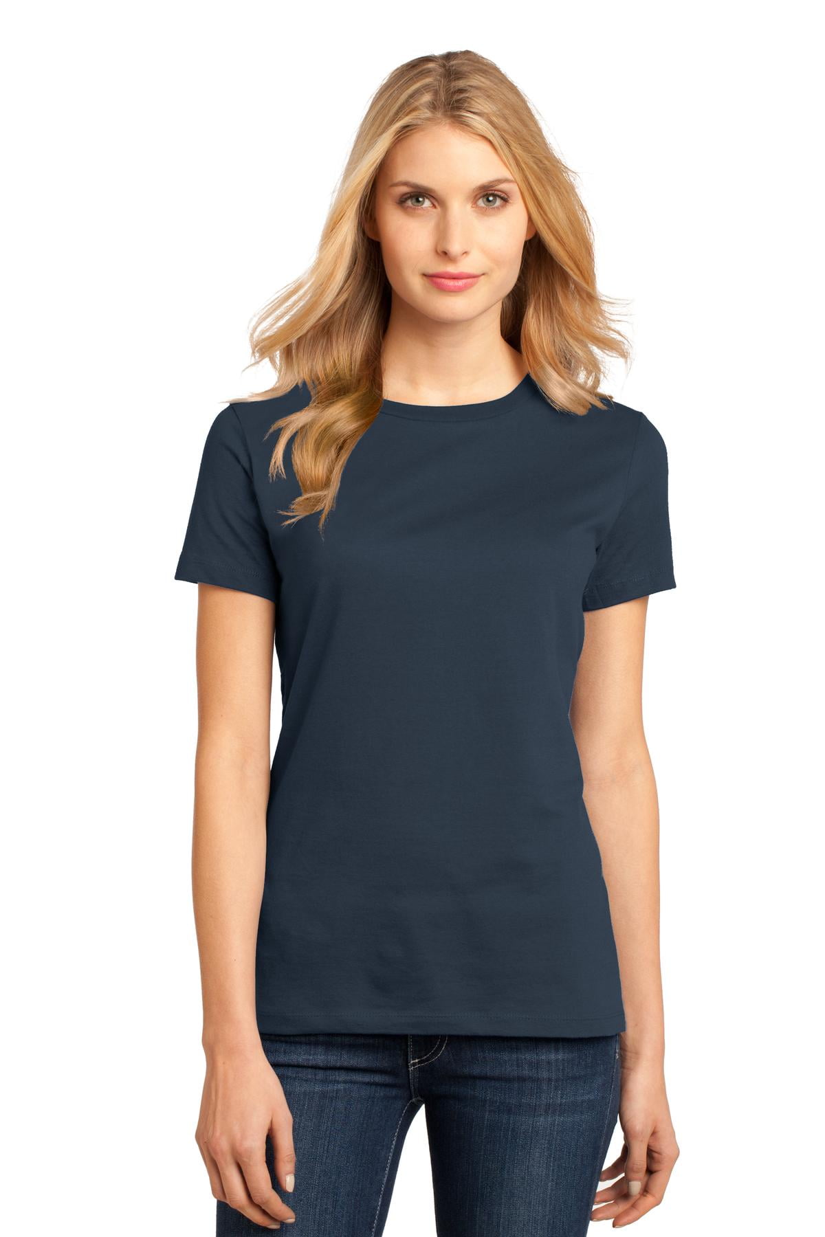 District Made - Ladies Perfect Weight Crew Tee - Walmart.com