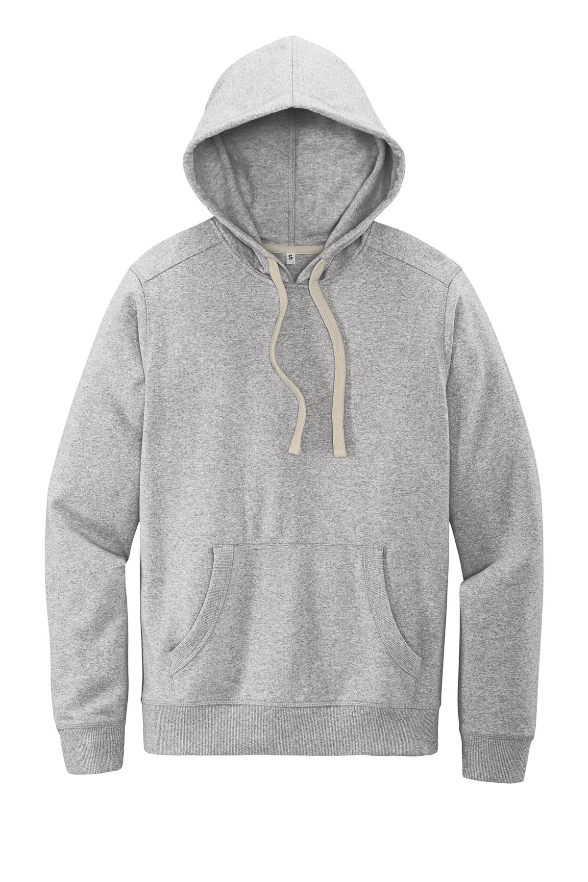 District Men Male V-Neck Hoodie Dt8100 Lt Hthr Grey X-Large - Walmart.com