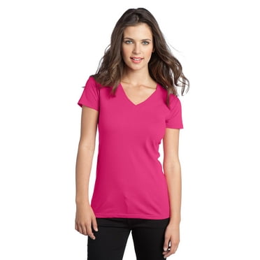District Women's Crewneck Short Sleeve Cotton T-Shirt - Walmart.com