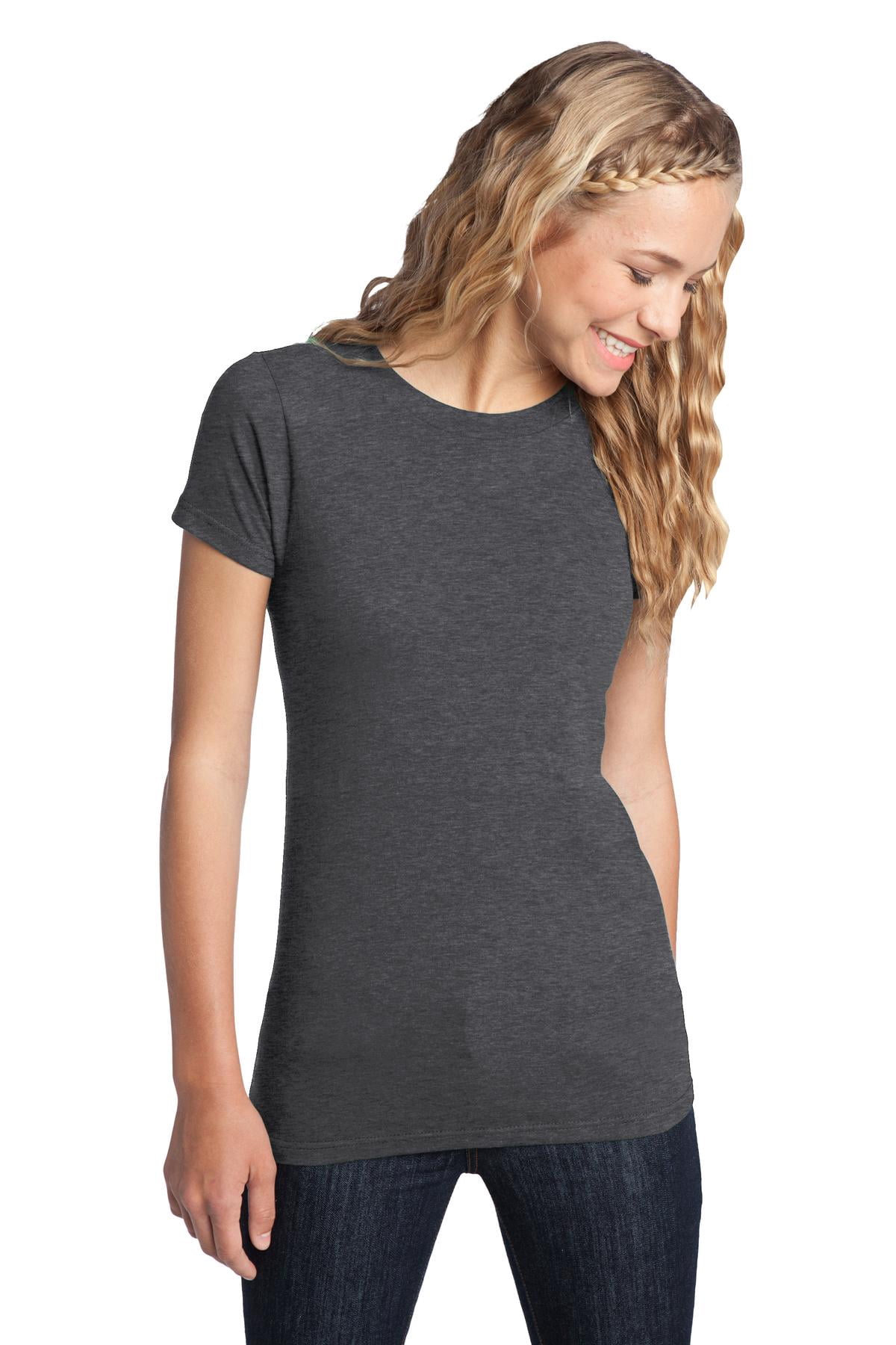 District Women's Crewneck Short Sleeve Cotton T-Shirt - Walmart.com