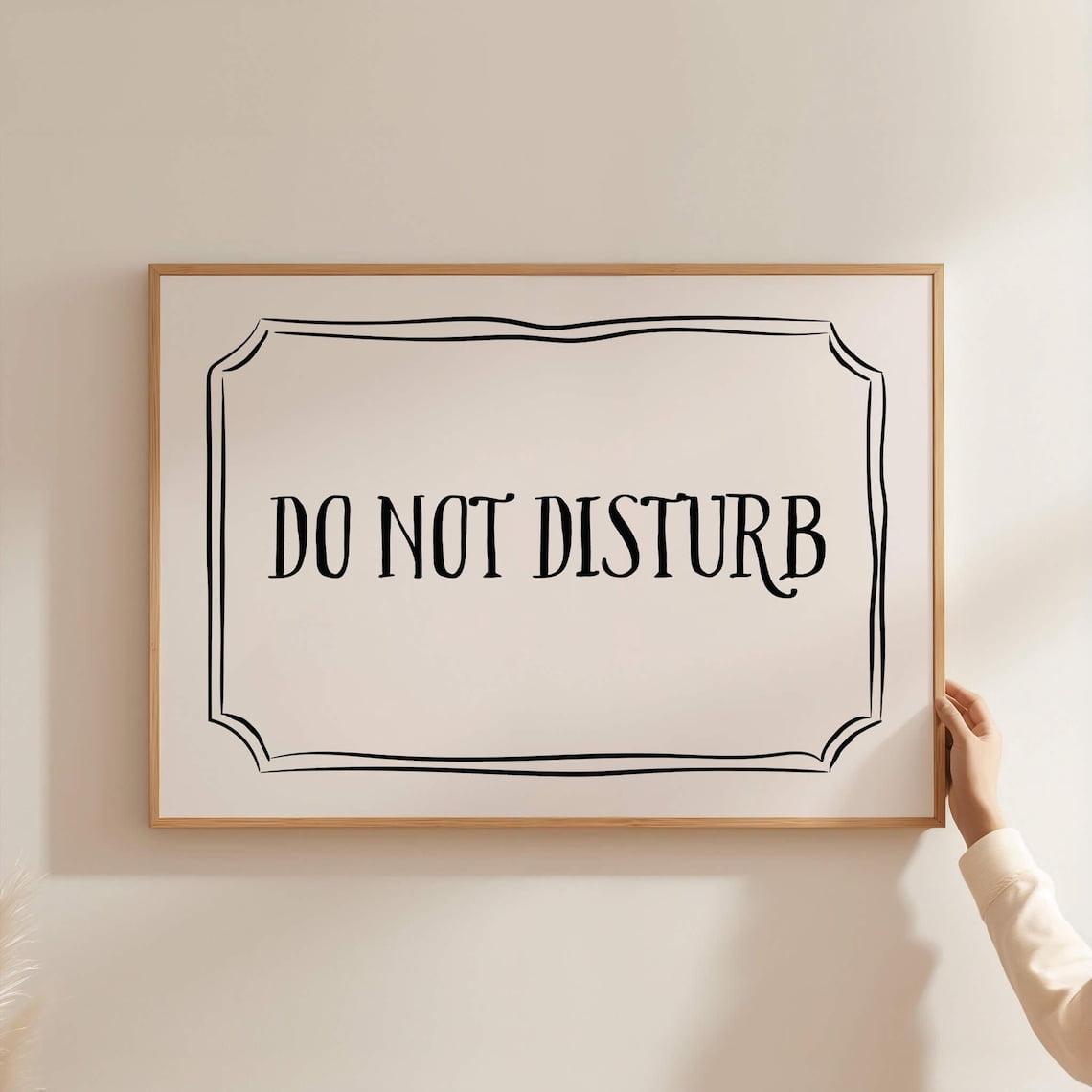 Do Not Disturb Above Bed Wall Poster, Stay In Bed Poster, Aesthetic ...