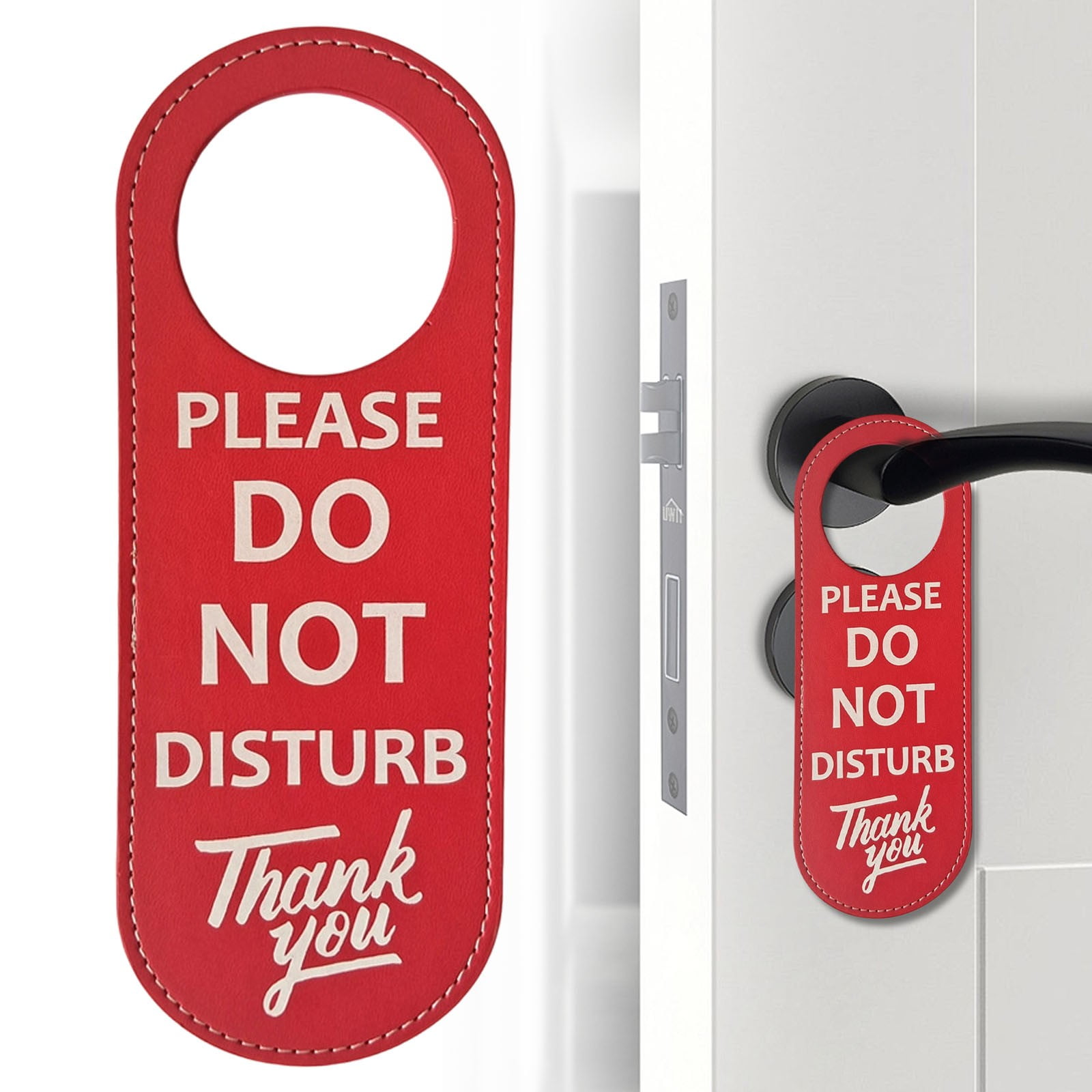 Do Not Disturb Door Hanger Double-Sided Sign Board | Hotel Room Privacy ...