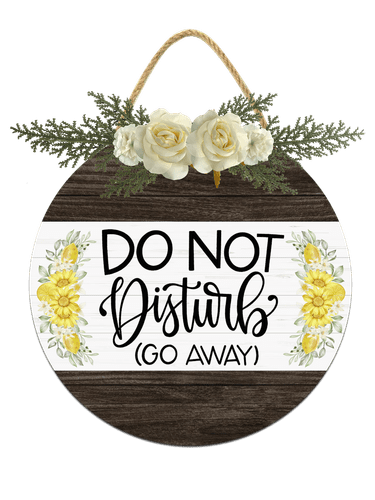Do Not Disturb Go Away Sign for Front Door,11Inch Door Decor for ...