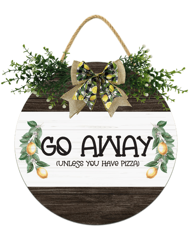 Do Not Disturb Go Away Sign for Front Door,12Inch Door Decor for ...
