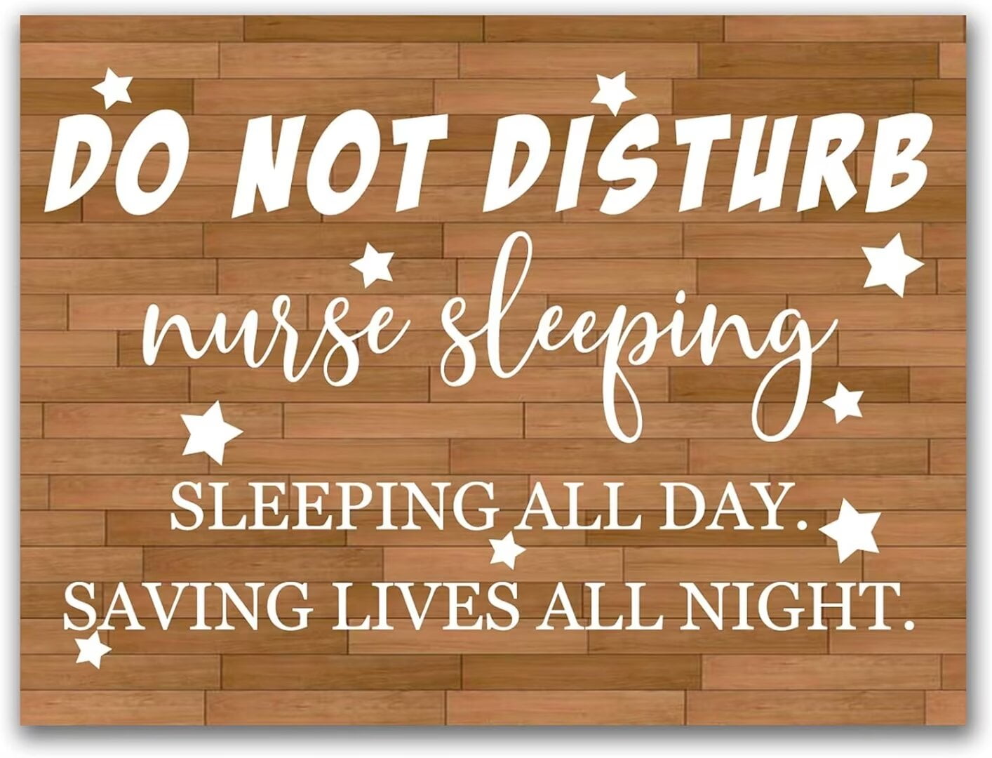 Do Not Disturb Nurse Sleeping Sign Night Shift Do not Knock Sleeping ...