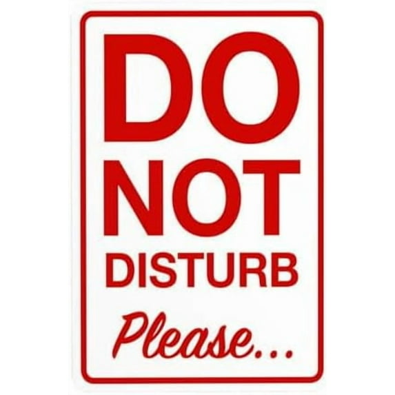 Do Not Disturb Please Warning Signs, Door Security Metal Signs for ...
