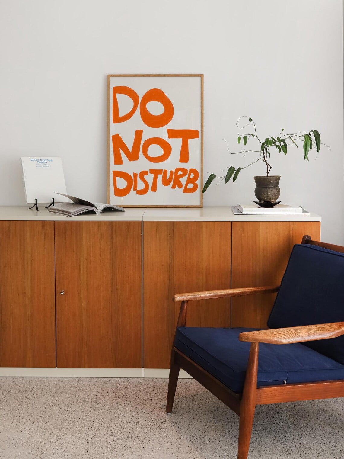 Do Not Disturb Print, Mid Century Modern Print, Trendy Bedroom Poster ...
