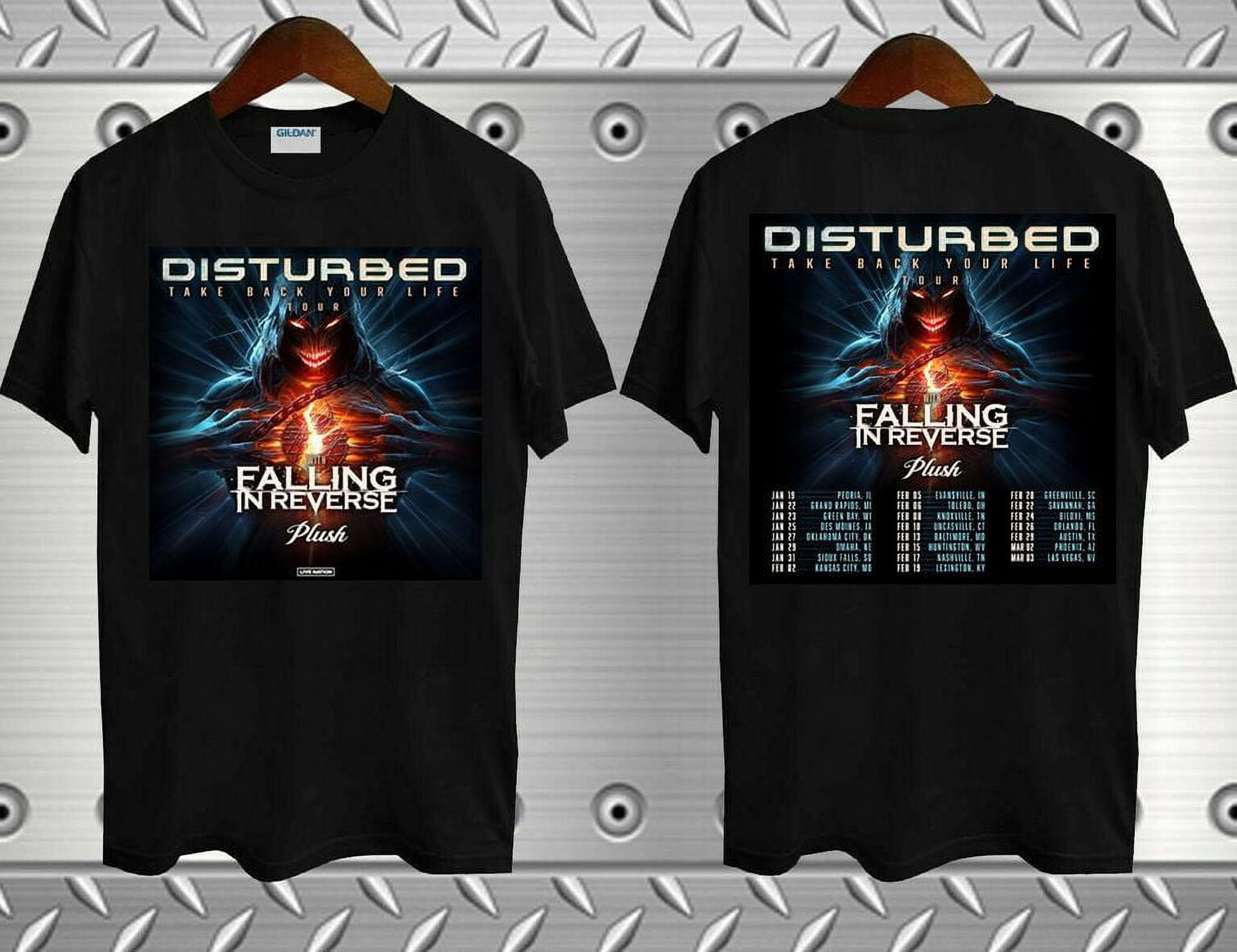 Disturbed Announce 2024 Tour With Falling In Reverse T-shirt Sweatshirt ...