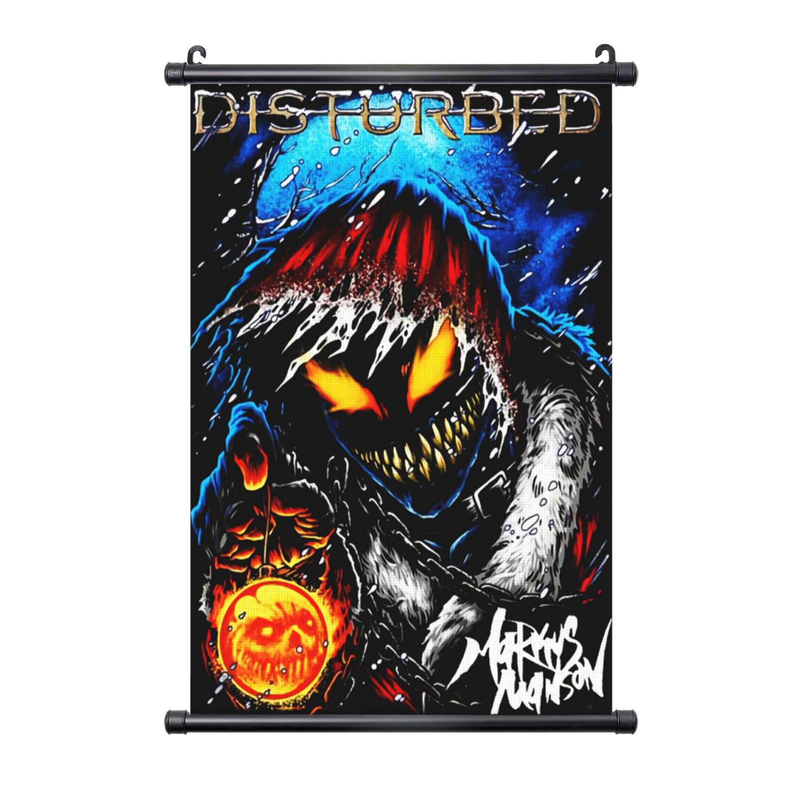 Disturbed Posters Wall Hanging Black Plastic Shaft Poster Wall Art ...
