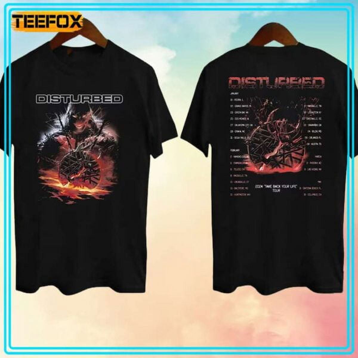 Disturbed Take Back Your Life Concert 2024 Tour T-Shirt - Walmart.com