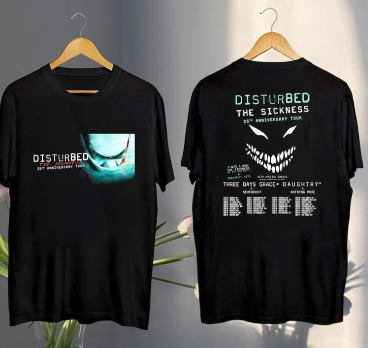 Disturbed The Sickness 25th Anniversary Tour 2025 Shirt, The Sickness ...