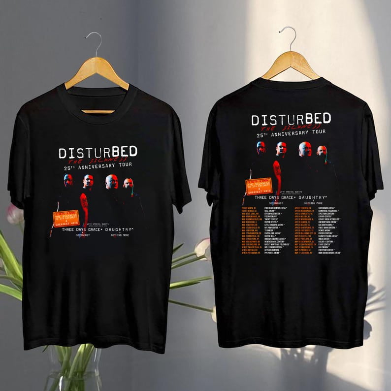 Disturbed The Sickness 25th Anniversary Tour 2025 Shirt, The Sickness ...