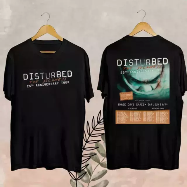 Disturbed The Sickness 25th Anniversary Tour Date 2025 Merch T-Shirt ...