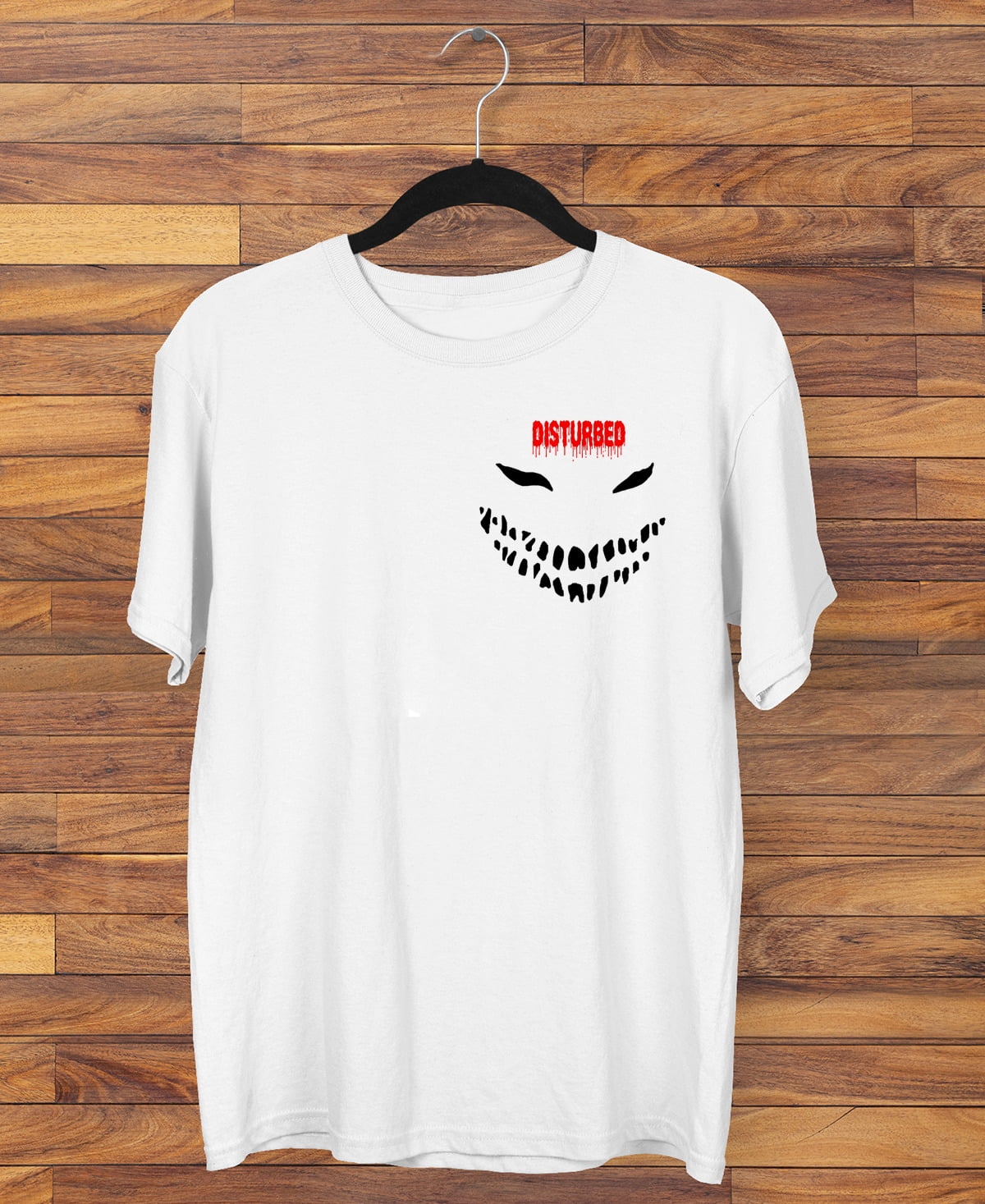 Disturbed band HOT NEW logo T-shirt white Short sleeve All Sizes S-5Xl ...