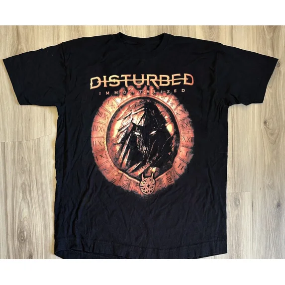 Disturbed rock band Immortalized T-Shirt Short Sleeve Full Size ...