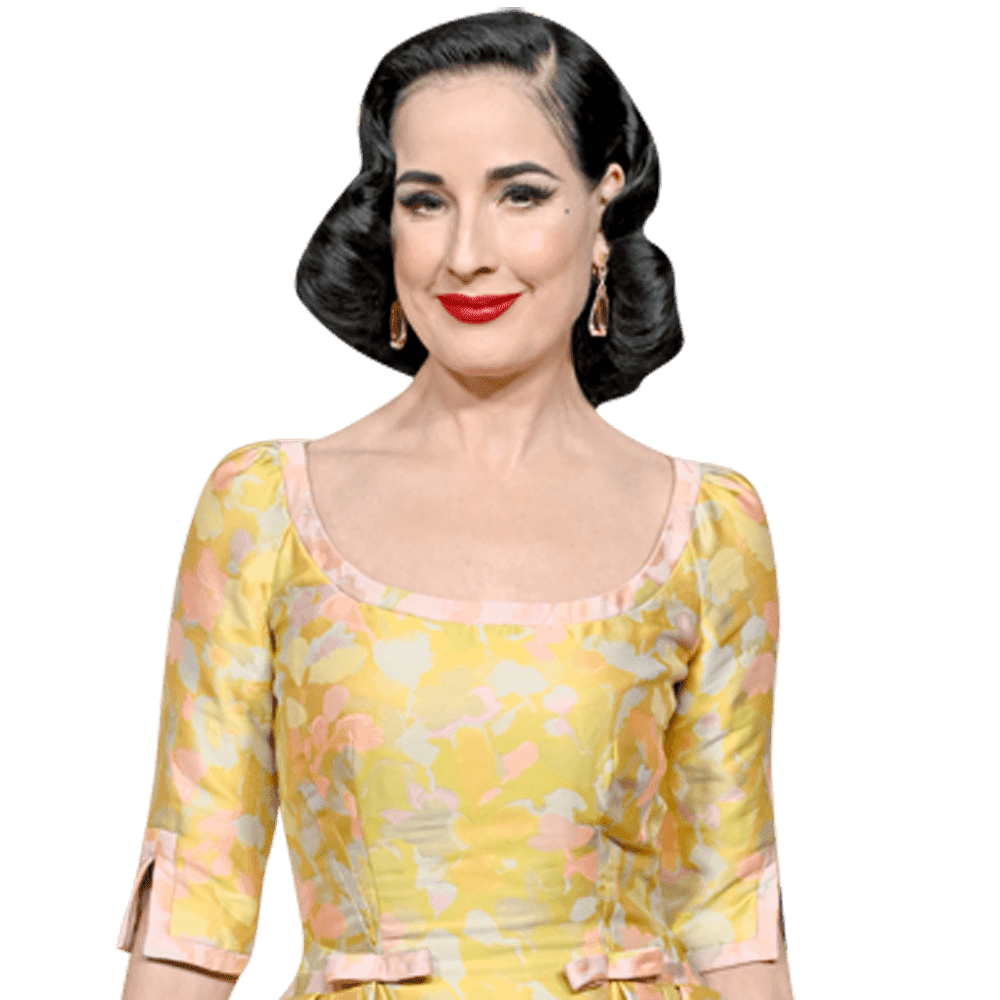 Dita Von Teese (Yellow Dress) Half Body Buddy Cutout - Walmart.com