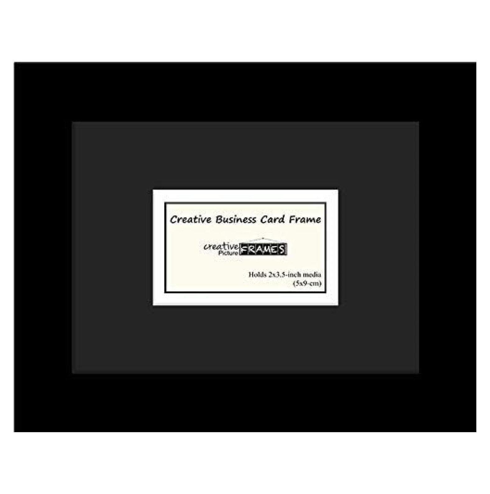 Ditangy 1-2" x 3.5" Opening Black Business Card Frame with 6" x 8 ...