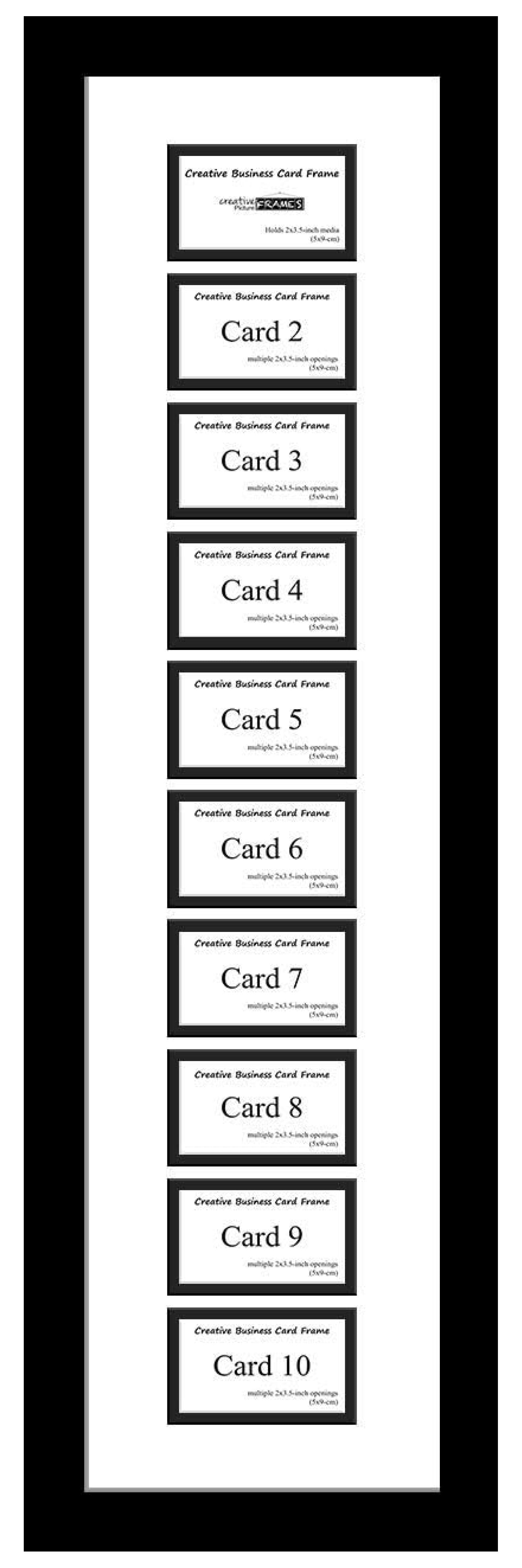 Ditangy 10-2" x 3.5" Opening Black Business Card Frame with 8" x 30 ...