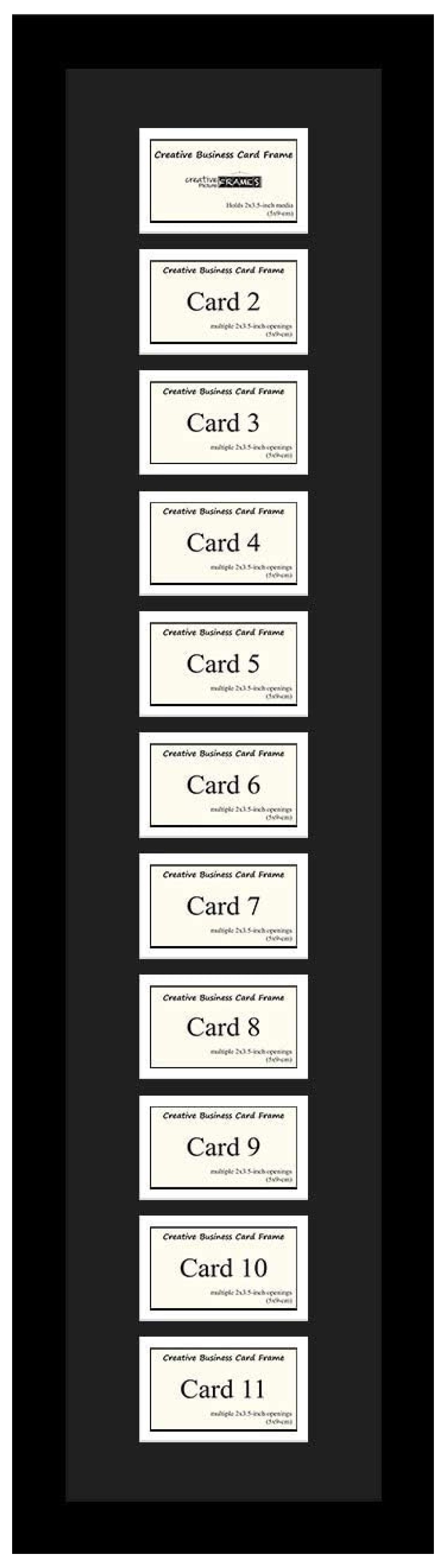 Ditangy 11-2" x 3.5" Opening Black Business Card Frame with 8" x 34 ...