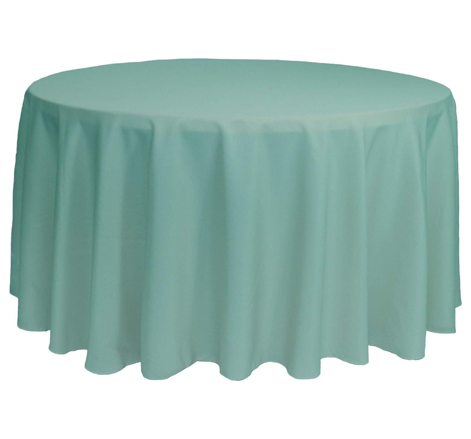 Ditangy - 120 Inch Round Premium Polyester Tablecloth - Robin Egg ...