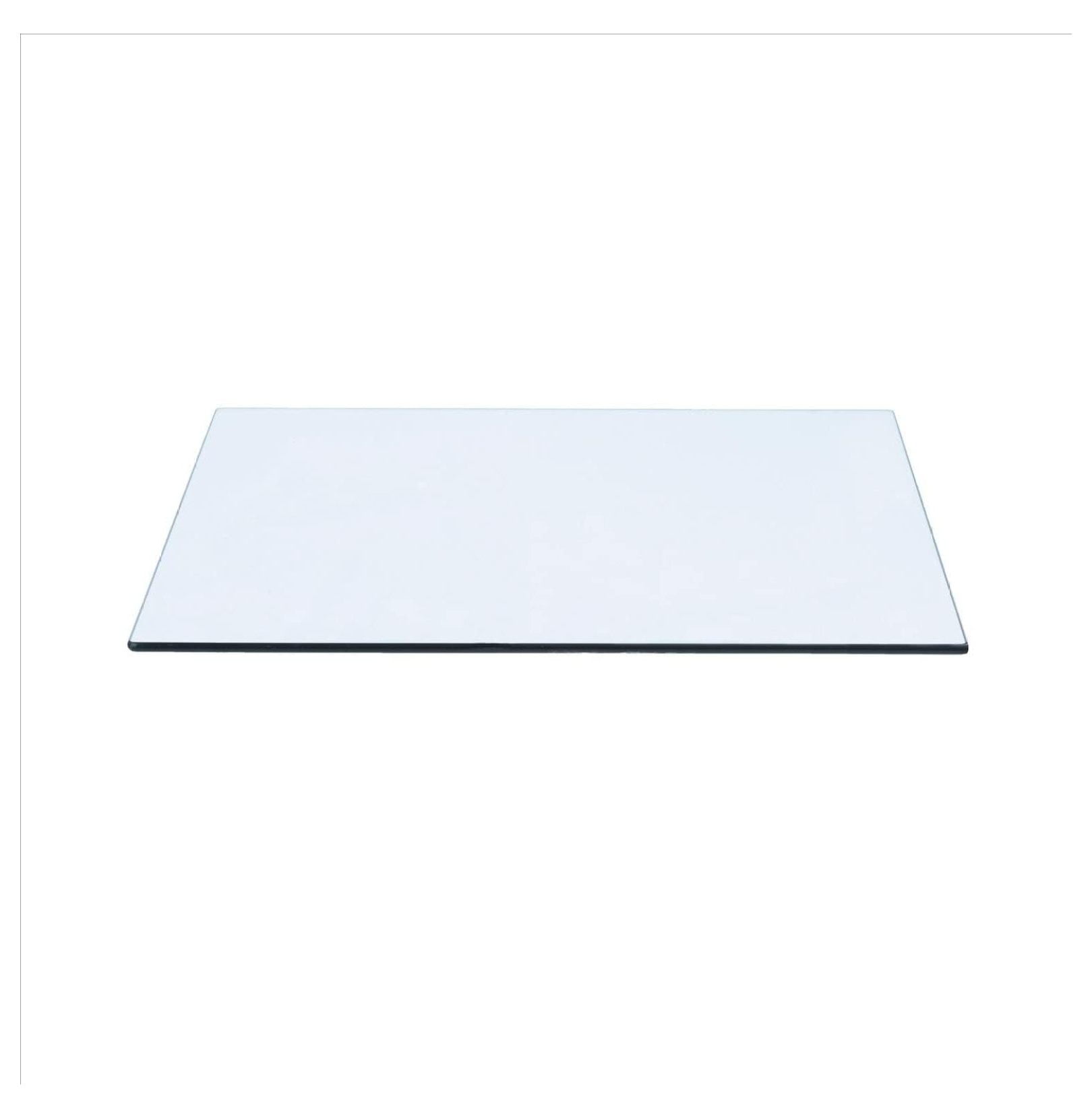 Ditangy 16" x 22" Rectangle Tempered Glass Table Top 3/8" Thick Flat ...